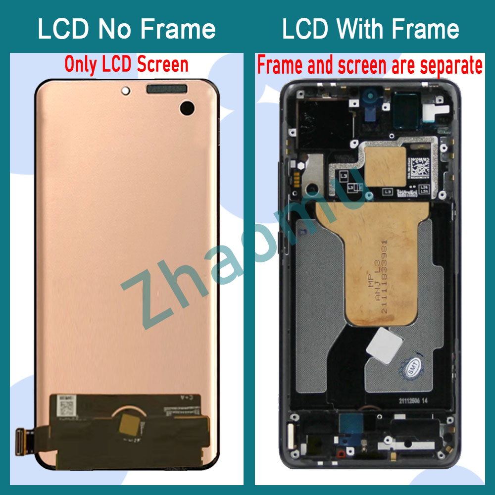 Original AMOLED Xiaomi Mi 12 LCD Display Touch Screen With Frame ...