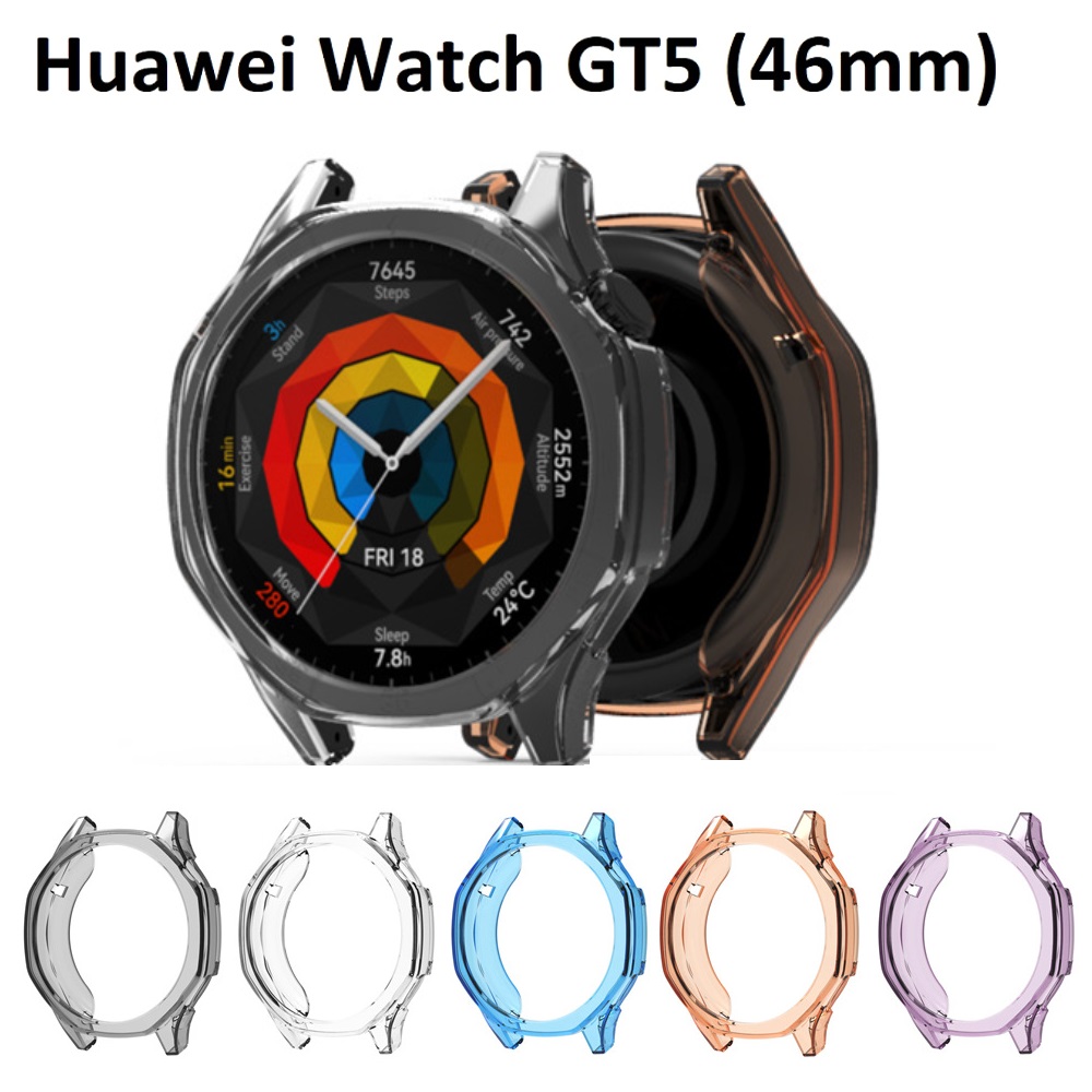 For Huawei watch GT 5 Case Soft TPU Protective Frame Huawei Watch gt 4 ...