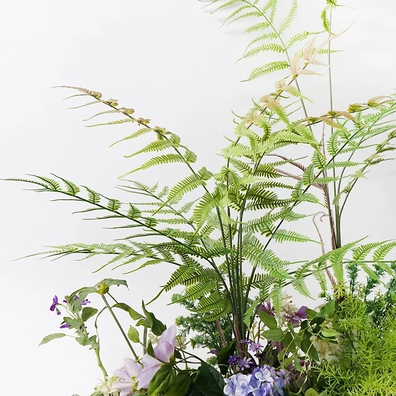 Big size fern artificial fern leaf fern plant golden monkey fern ...