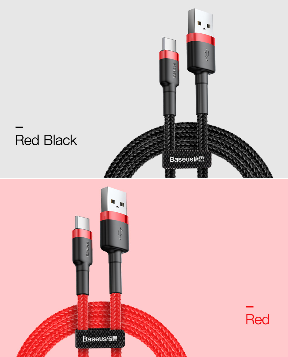 Baseus Type C USB Cable 3A/2A for Quick Charge & Fast Charging ...
