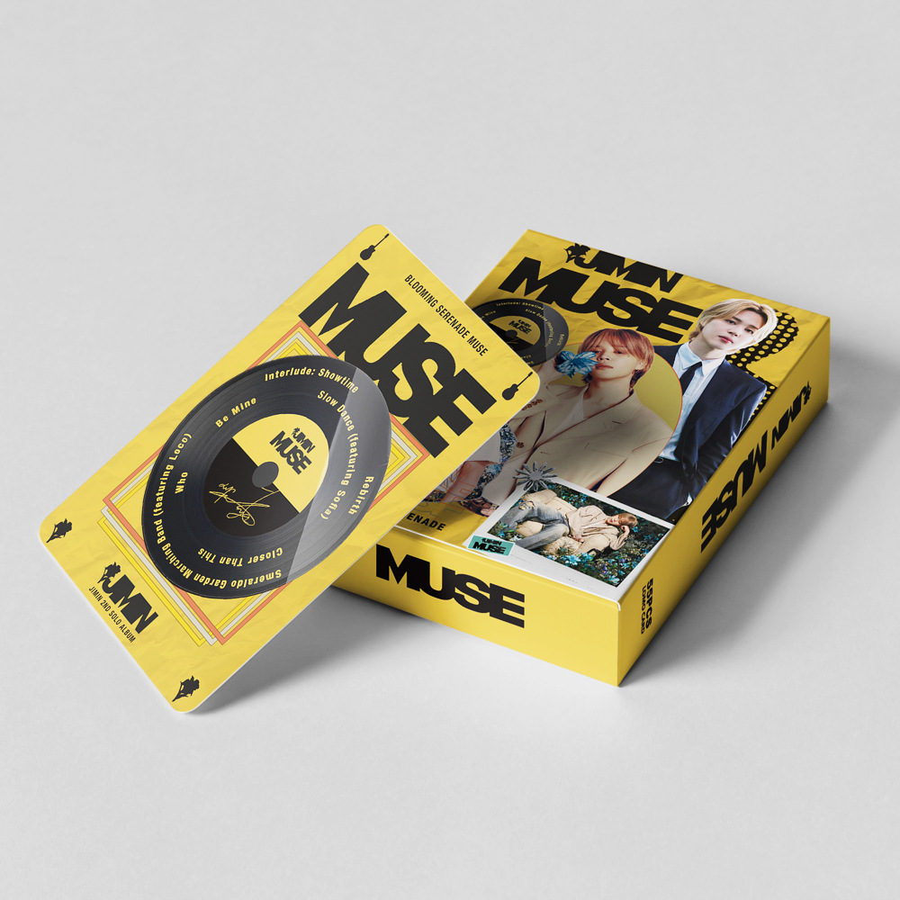 55PCS/Box Kpop BTS Jimin solo photocards Album MUSE Lomo Cards for Fan ...