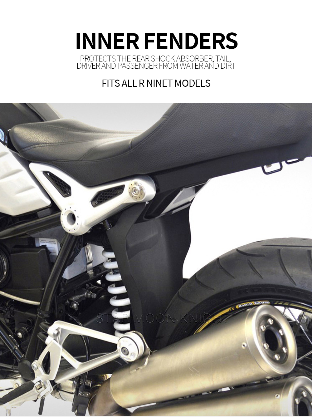 Rear Fender For BMW R nineT R9T R nine T Pure Racer Scrambler Urban G/S ...