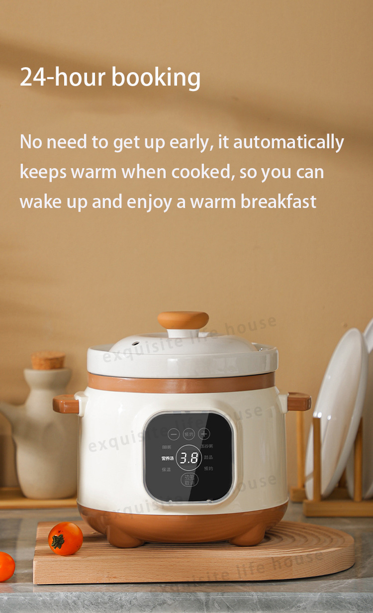 【Ready Stock】Electric Slow Cooker 1.8L/3.8L Automatic Electric Stew Pot ...