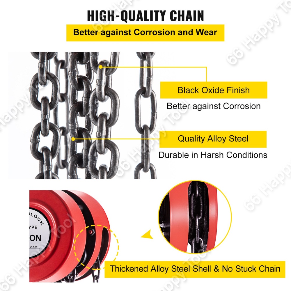 (1Ton / 2Ton) Heavy Duty Chain Block Lifting 3M 5Meter HS-Type Chain ...