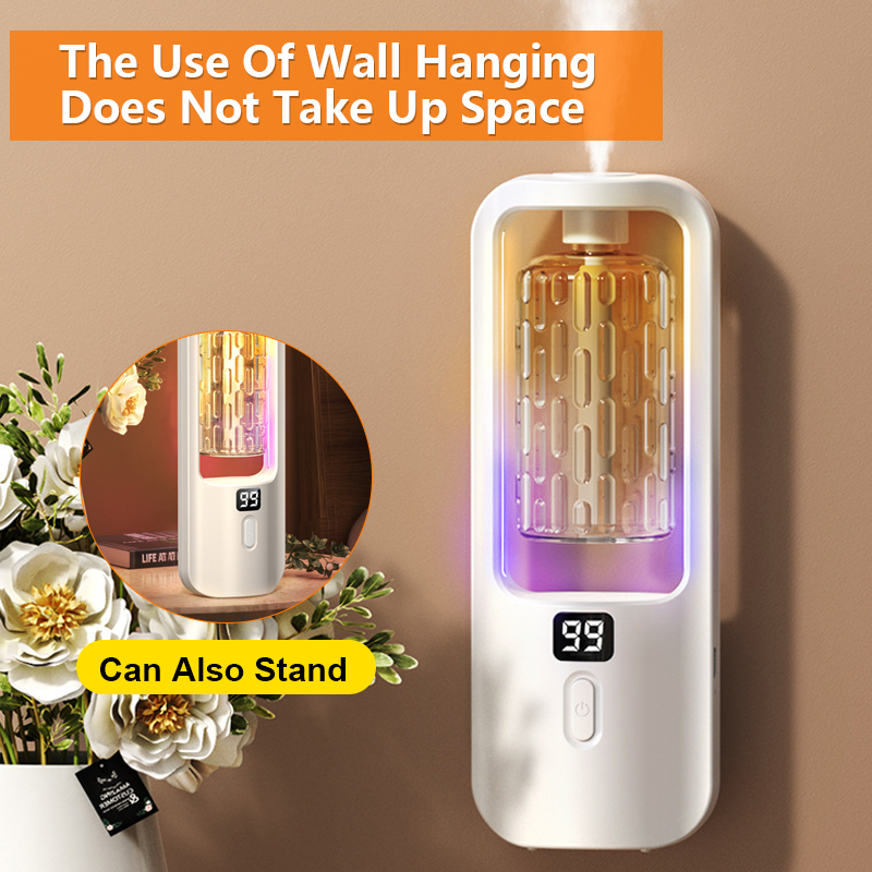 Digital display Rechargeable Fragrance Machine Automatic Aroma Diffuser ...