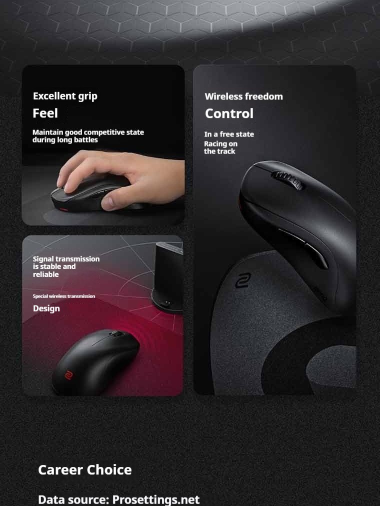 ZOWIE GEAR FK2-DW dual-mode wireless gaming mouse, wireless 4K return ...