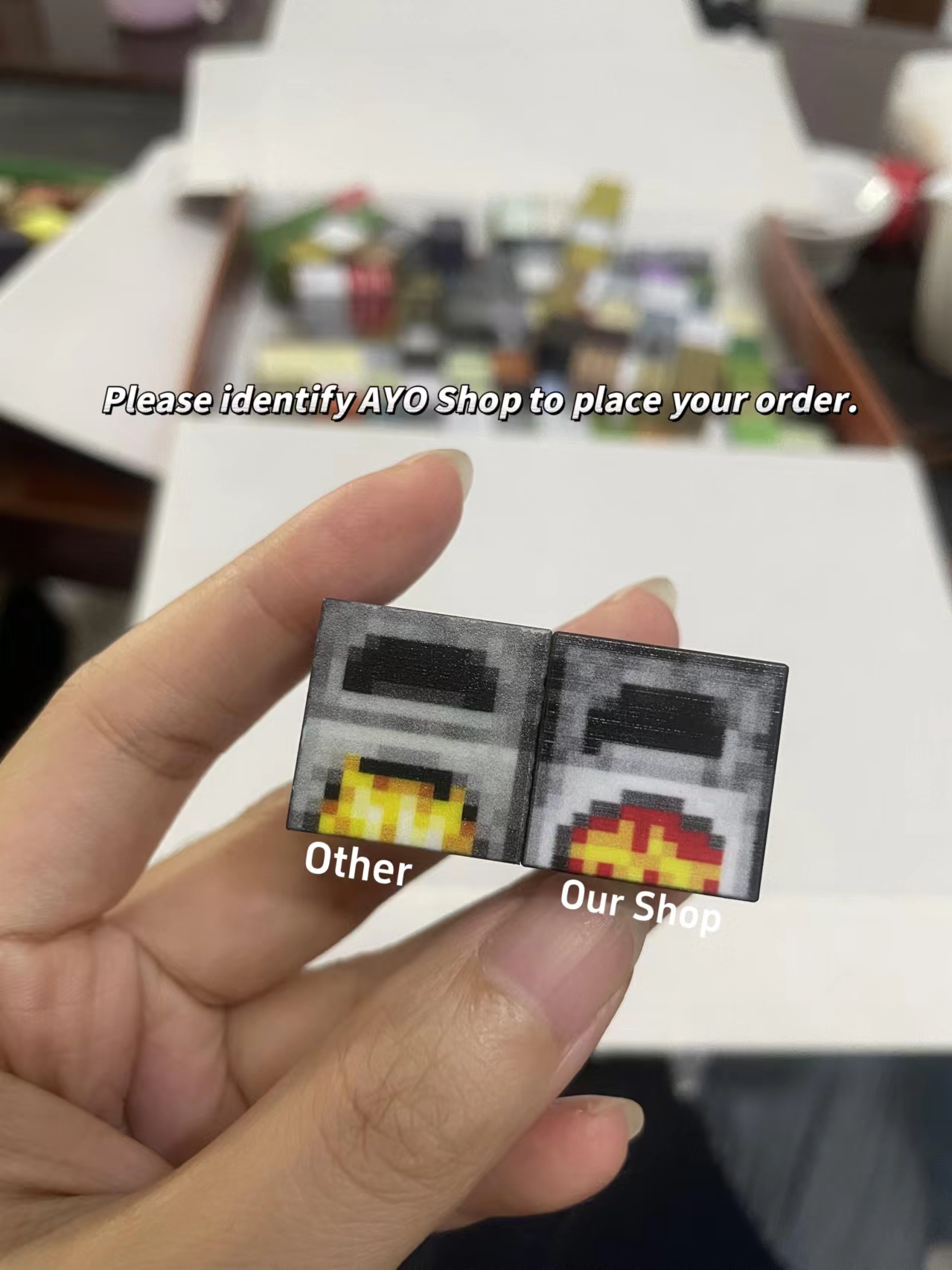 10 PCS 1-40 Minecraft My World Magnetic Cube Building Blocks DIY Magnet ...