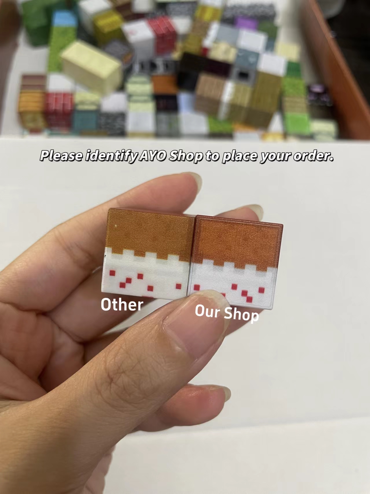 10 PCS 1-40 Minecraft My World Magnetic Cube Building Blocks DIY Magnet ...