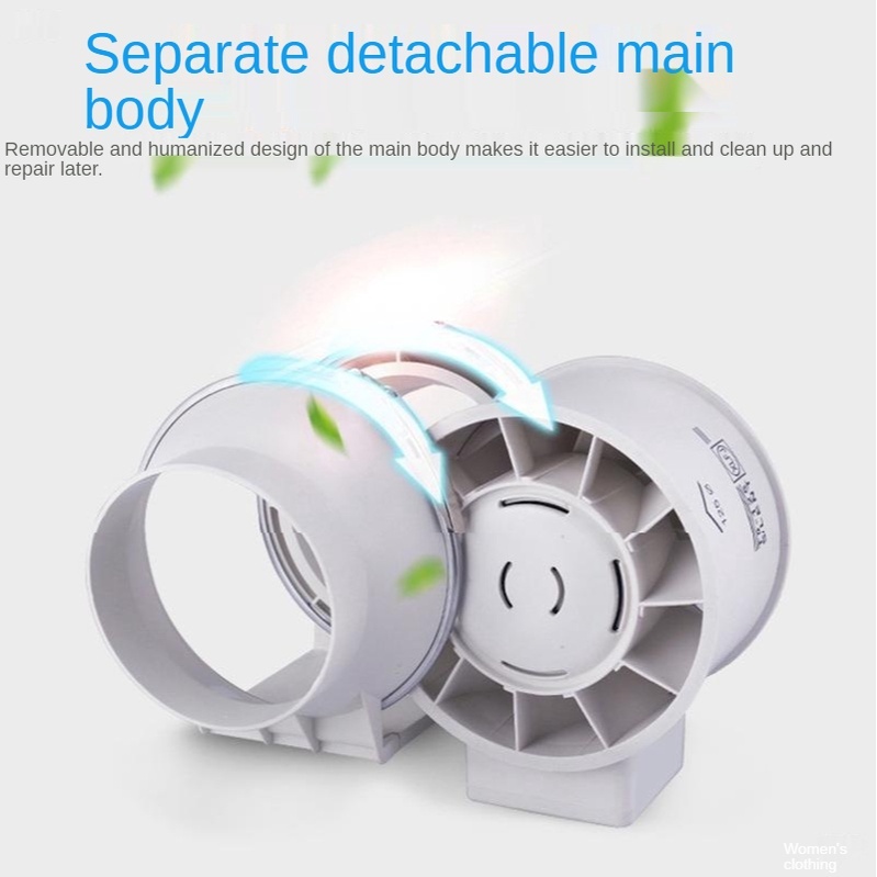 4/6/8 inch diagonal flow pressurized duct fan Exhaust Fan Ventilation ...