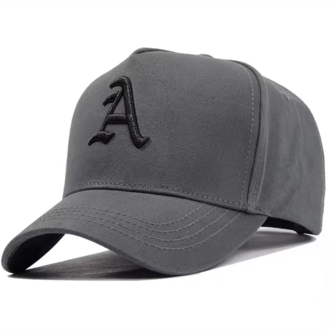 High Top A Letter Baseball Cap Extra Large Head Circumference Men's Cap ...