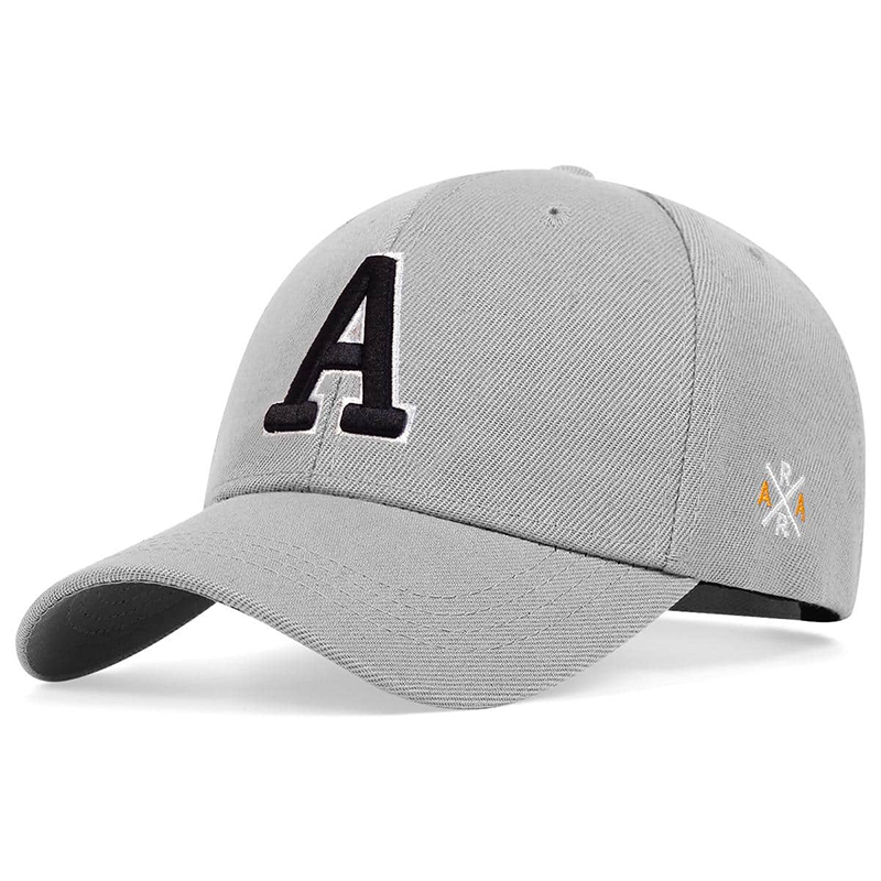 A Letter Baseball Cap Extra Large Head Circumference Men's Cap Five ...