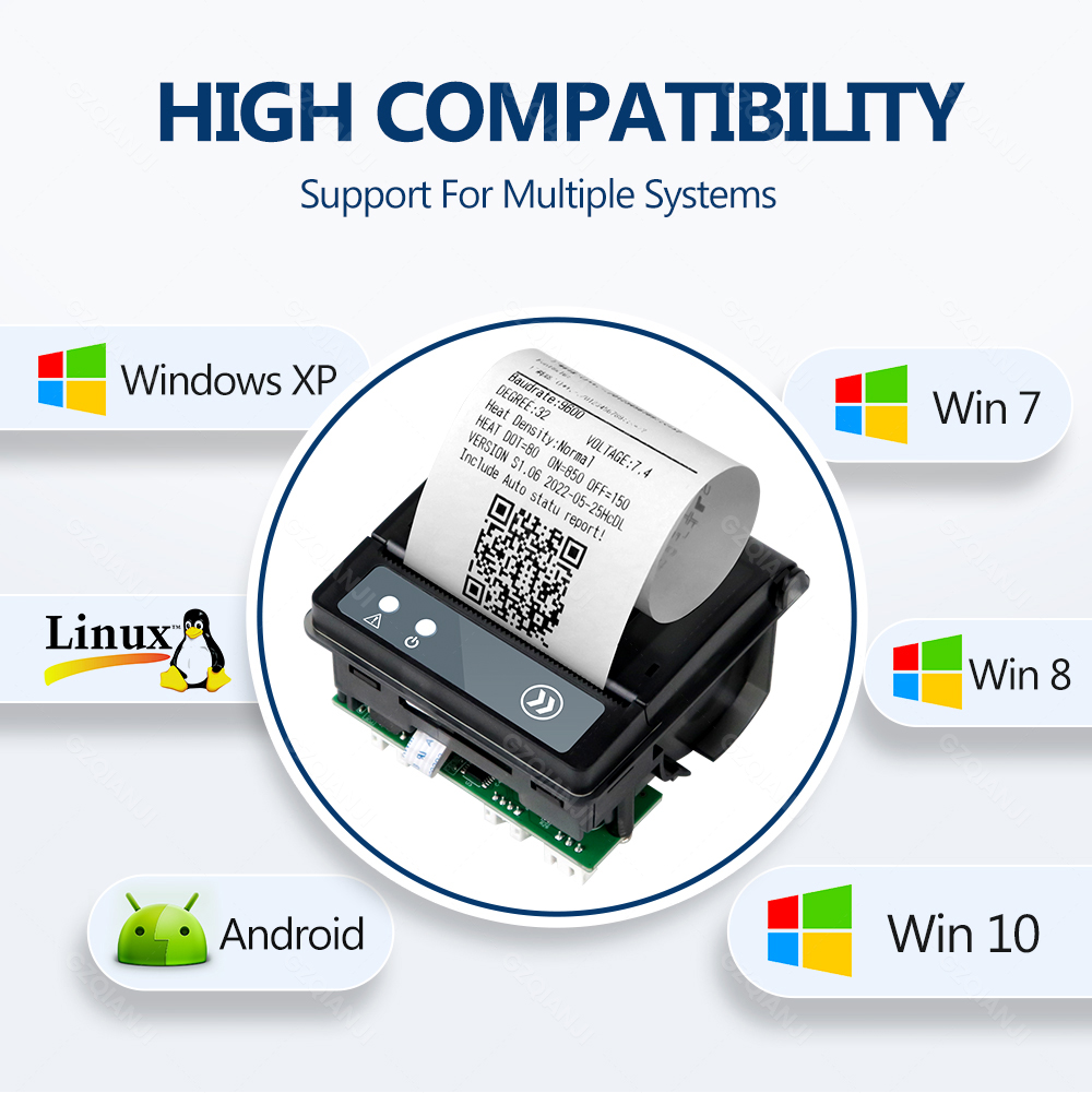 58mm Embedded Thermal Printer (RS232+TTL) POS Receipt Printer Ticket ...