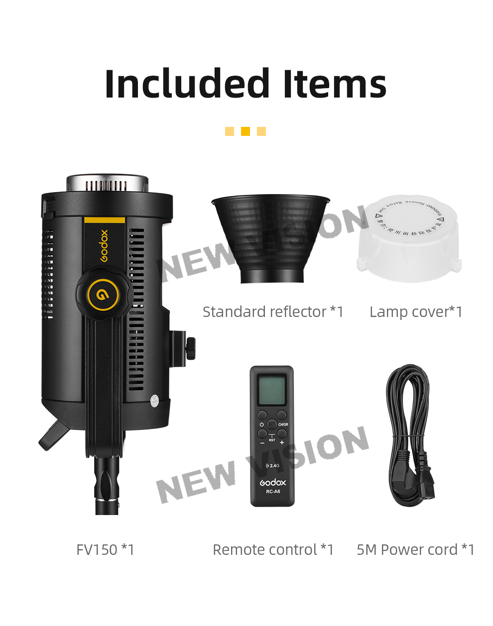 Godox FV150/FV200 Synchronized LED flash 150W FV200 200W, with ...