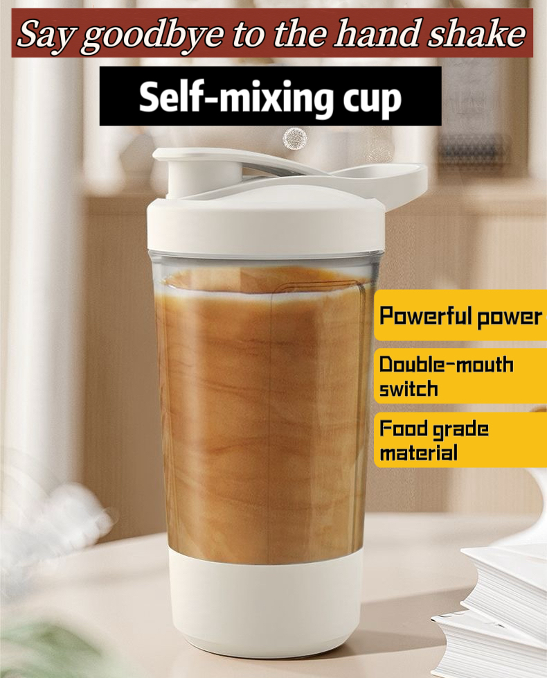 Electric Protein Shaker Bottle Self Stirring Mug Rechargeable Portable ...