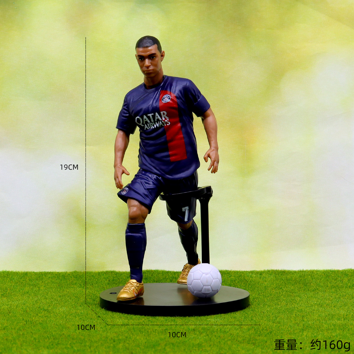 1Pcs 19cm Soccer Star Cristiano Ronaldo Leo Messi Kylian Mbappé ...