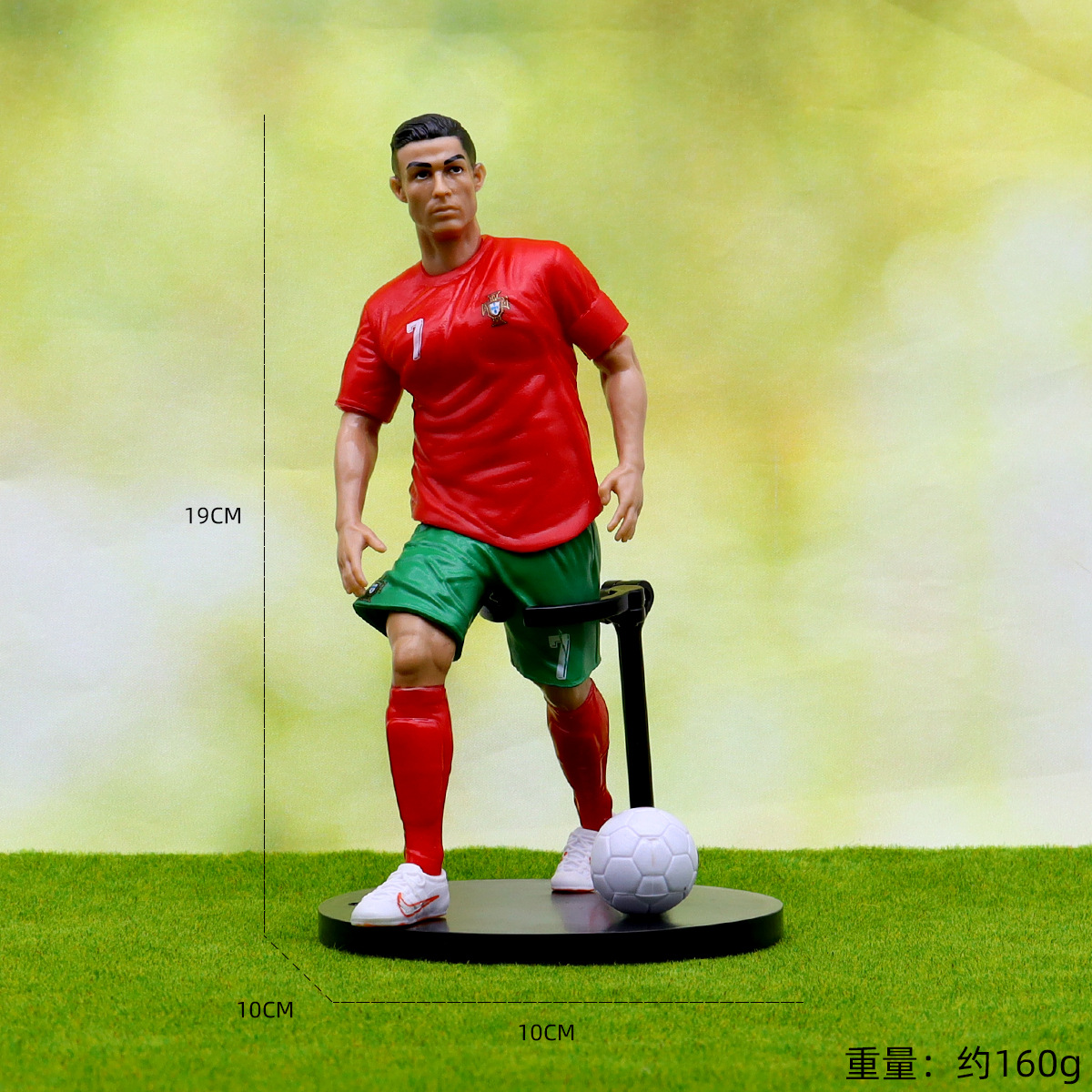 1Pcs 19cm Soccer Star Cristiano Ronaldo Leo Messi Kylian Mbappé ...