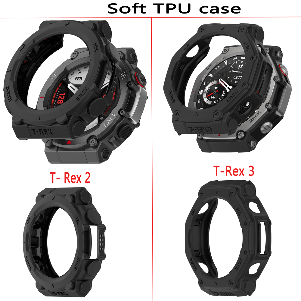 Protector Case For Amazfit T-Rex 3 T-rex 2 Smart Watch cases t rex 3 ...