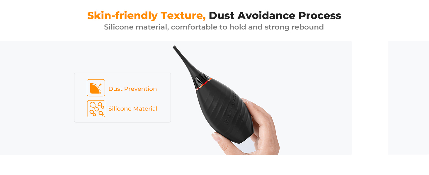 K&F Concept Camera Lens Air Blower with Long Nozzle/Short Nozzle Switch ...