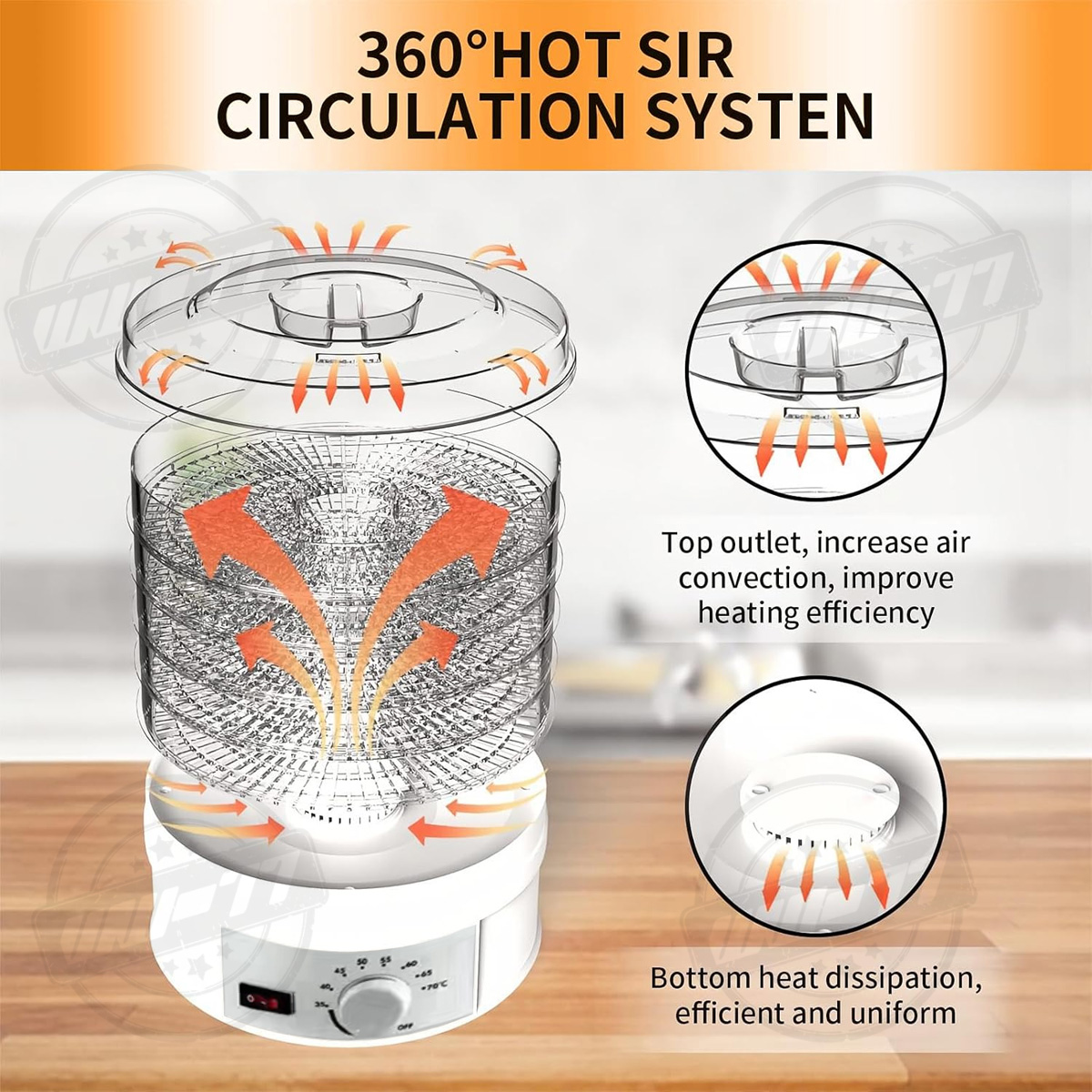 Food Hydrator Machine 700W Dehydrator Machine Fruit Dryer Vegetables ...