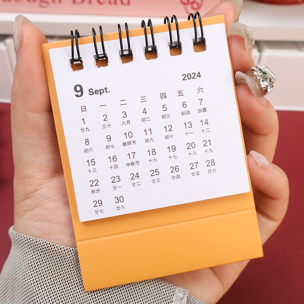 [ Featured ] Creative Simple Mini Desk Calendar / Portable Memo Booklet ...