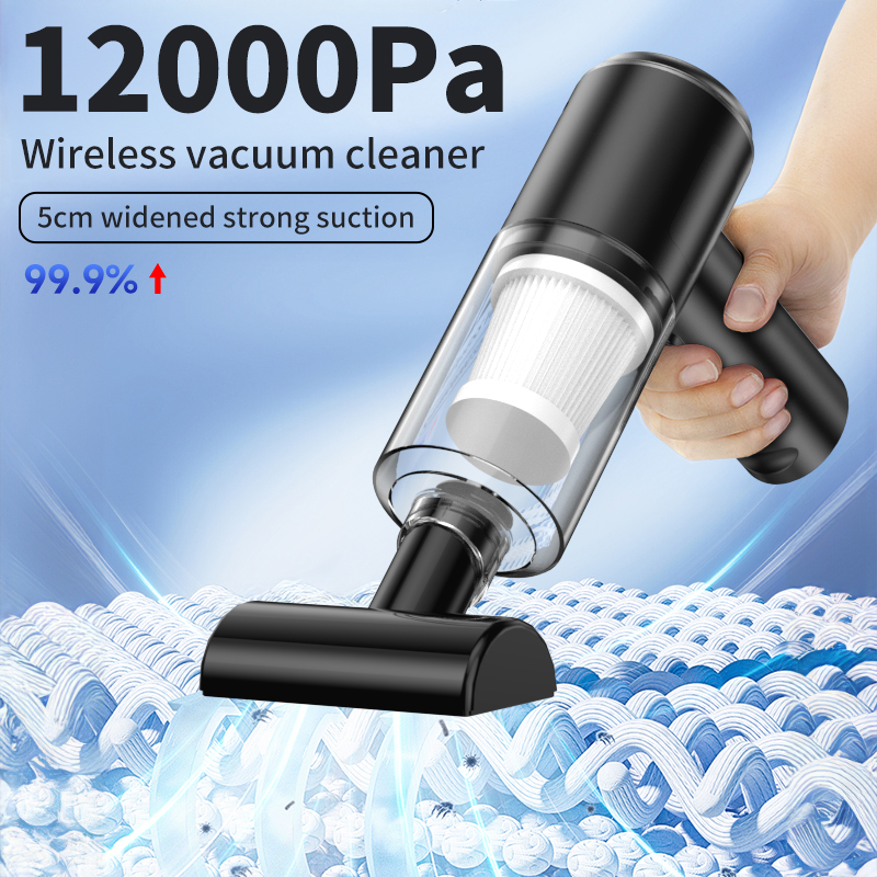PSEVIEHRL 4in1 Cordless Car Vacuum Cleaner 12000P Mini Wireless Vacuum ...
