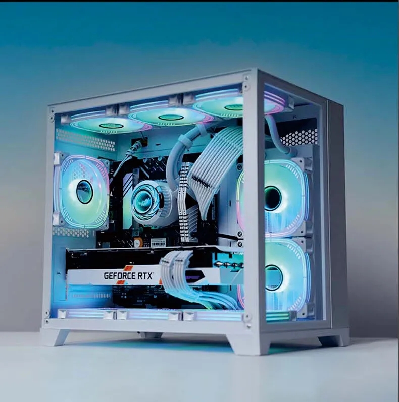 Power Train X300 MINI-ITX Handheld Computer Case Glass Side Transparent ...