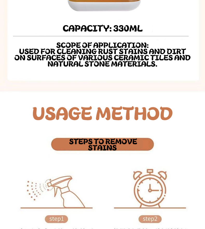 【5s Clean】Heavy Rust Remover Multifunctional Rust Remover Toilet ...