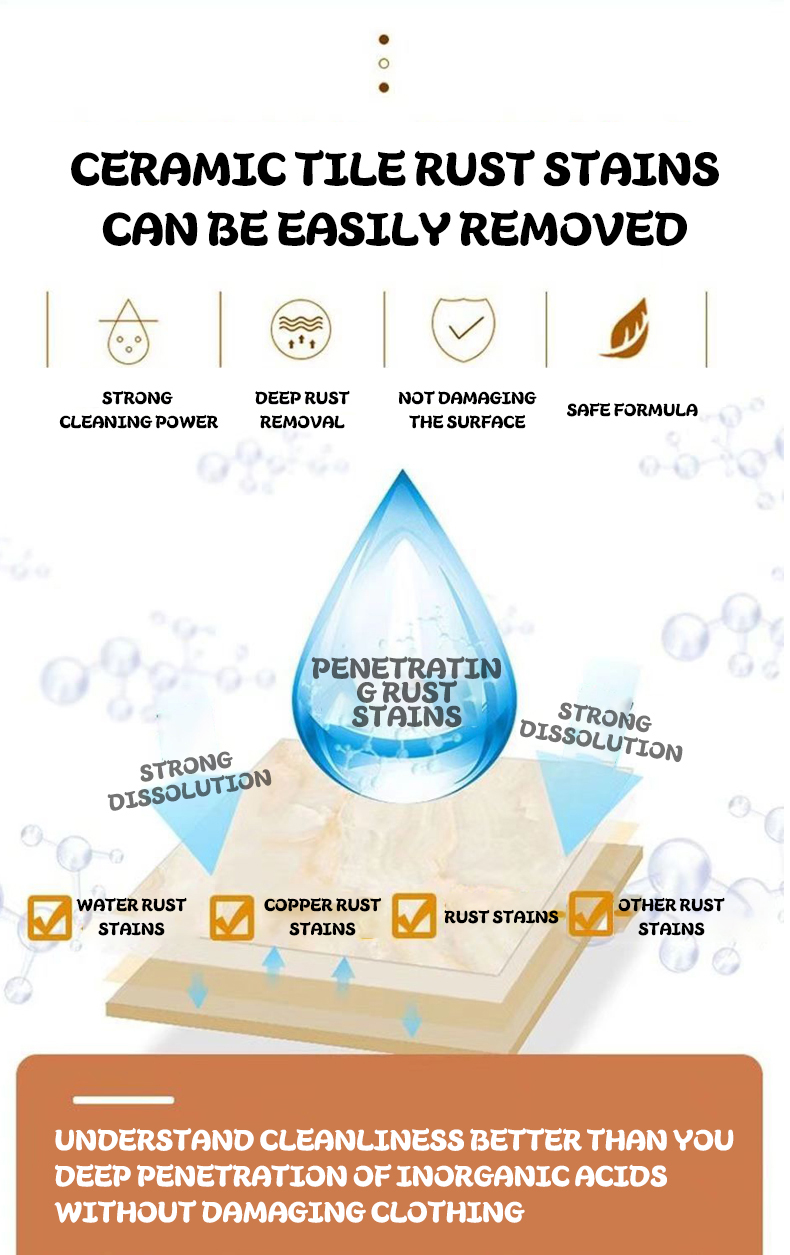 【5s Clean】Heavy Rust Remover Multifunctional Rust Remover Toilet ...