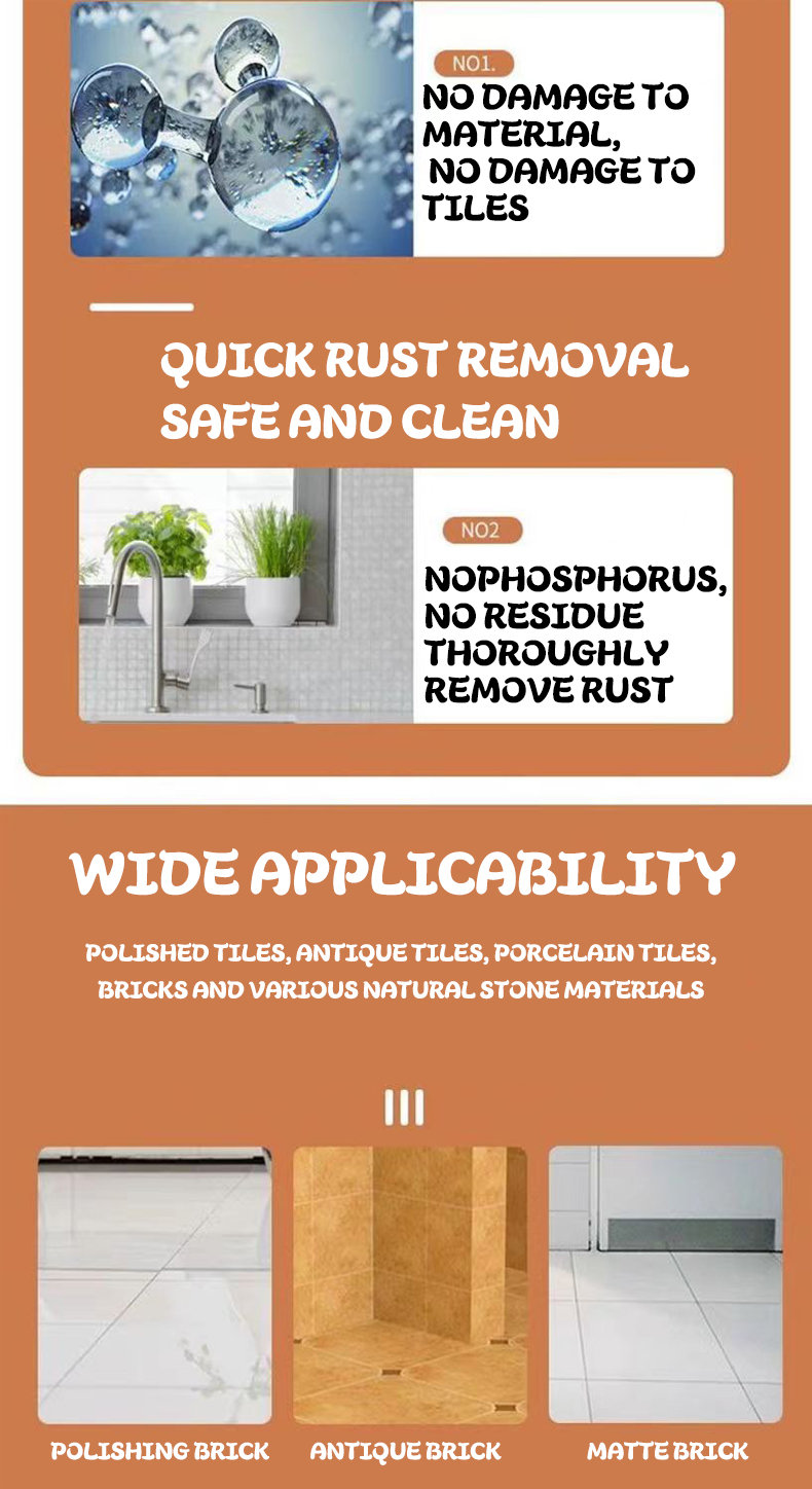 【5s Clean】Heavy Rust Remover Multifunctional Rust Remover Toilet ...