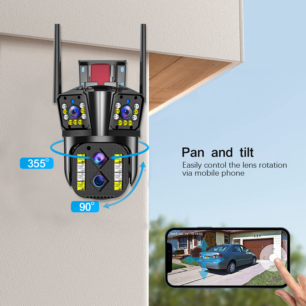 LLSEE 10K 20MP Five Lens 20X Optical Zoom Waterproof Wi-Fi CCTV Camera | Shopee Malaysia