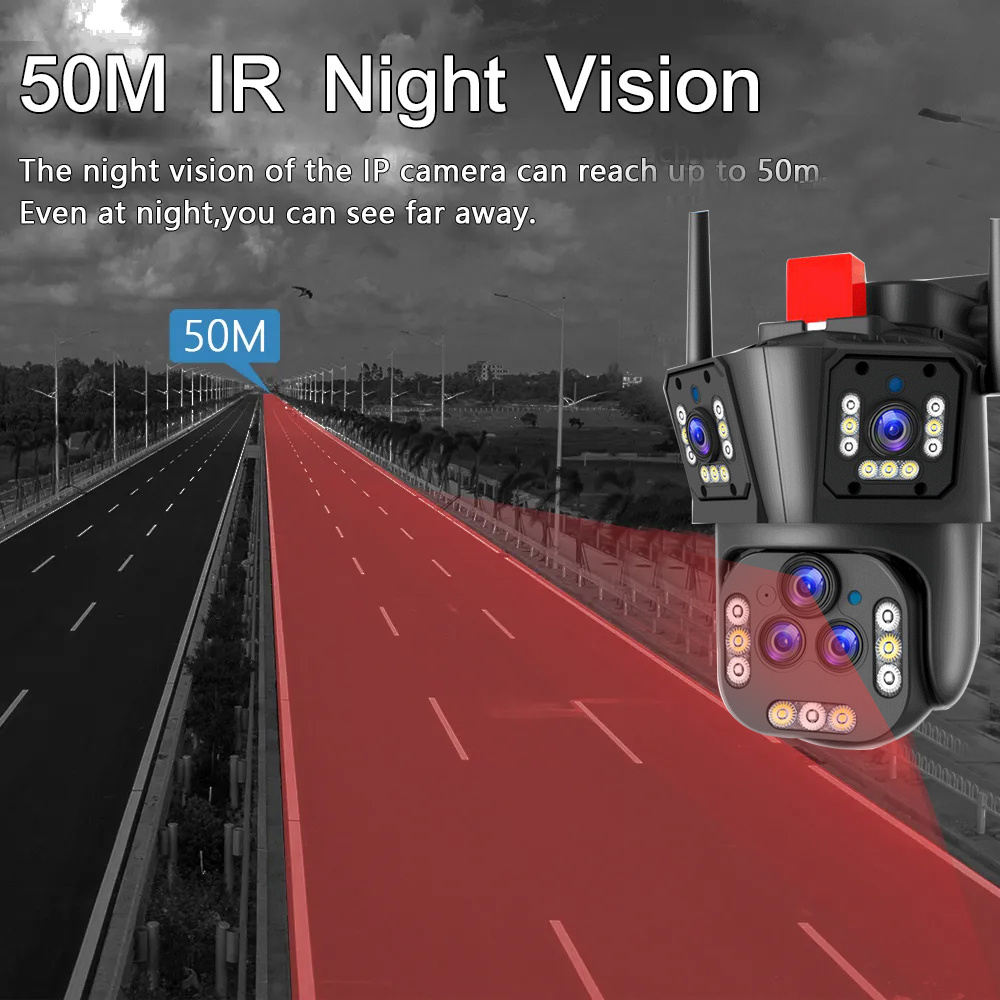 LLSEE 10K 20MP Five Lens 20X Optical Zoom Waterproof Wi-Fi CCTV Camera | Shopee Malaysia