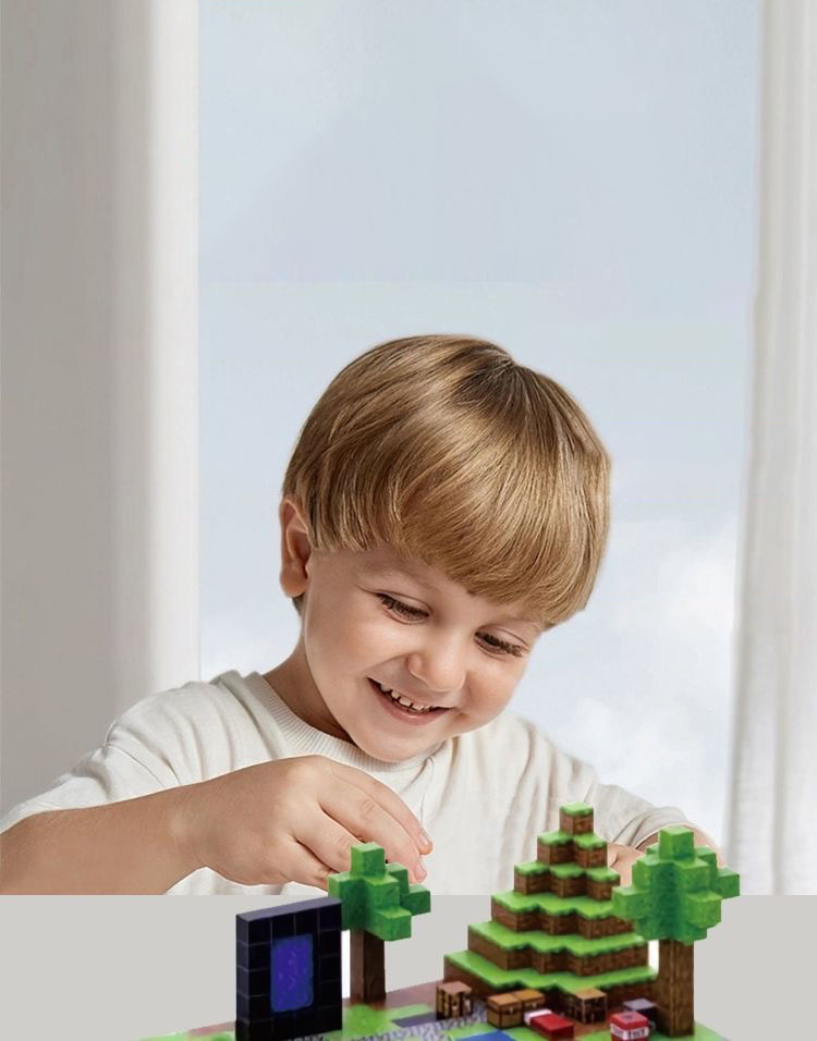 20pcs magnetic building block set my world DIY MC children's ...