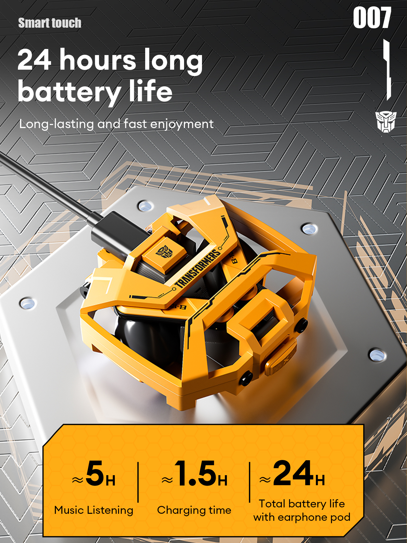 Transformers TF-T32 TWS Wireless Bluetooth Earphone Bass Stereo Sound ...
