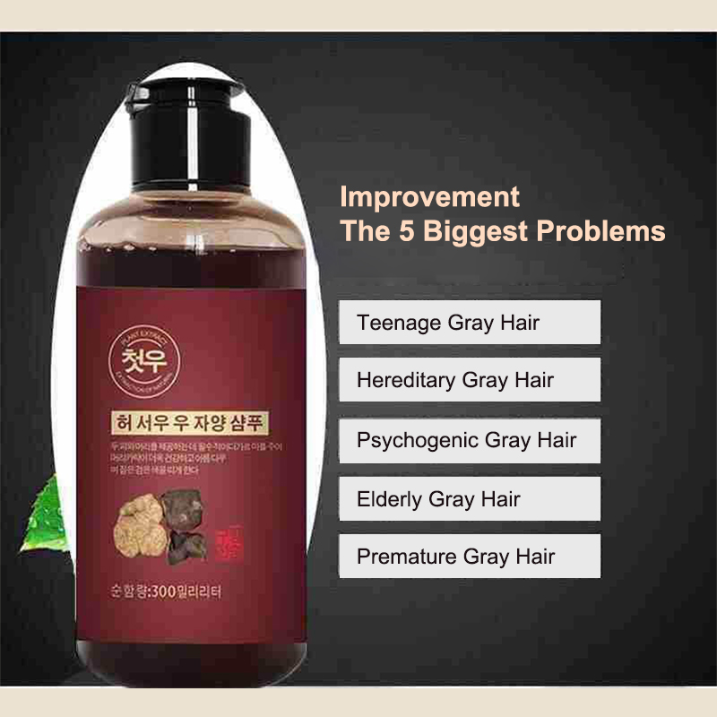Polygonum multiflorum Hair Growth white to black shampoo/Anti-dandruff ...