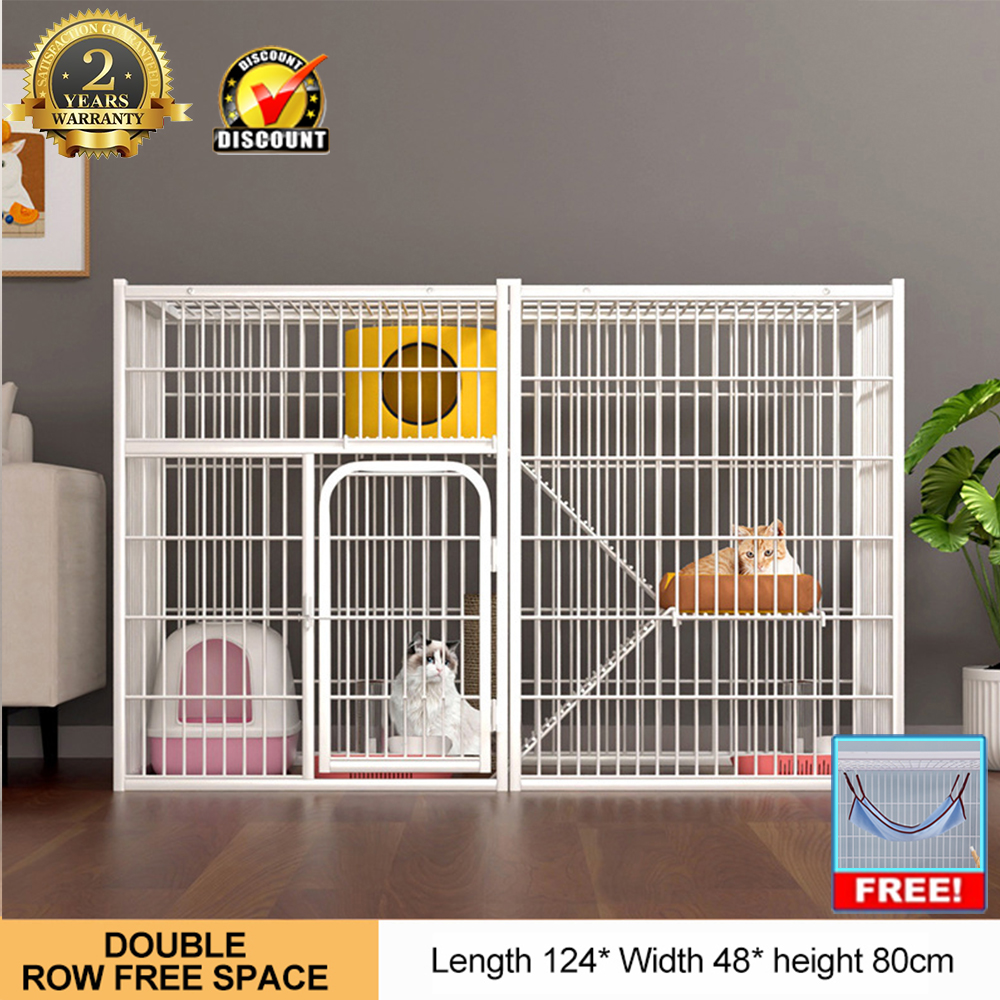Sangkar Kucing Besar Murah 4 Tingkat 2 Level Cat Cage Big Size Large ...