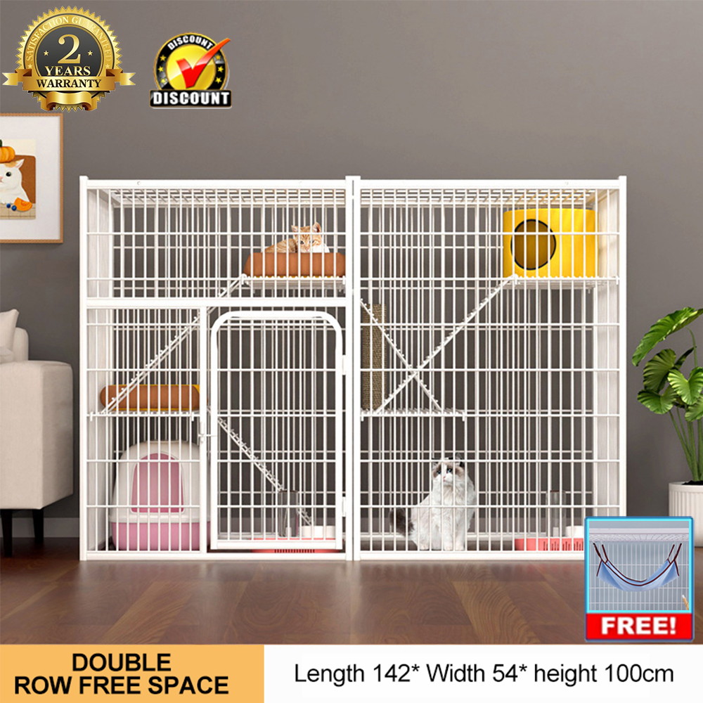 Sangkar Kucing Besar Murah 4 Tingkat 2 Level Cat Cage Big Size Large ...