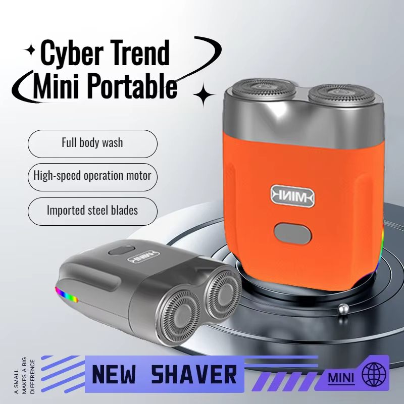Metal Portable Dual Head Full Body Wash Electric Razor Mini Machine ...