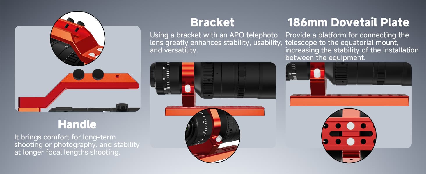 Svbony SV555 Astrograph Telescope APO 54mm f/4.5 Camera Lens for Full ...