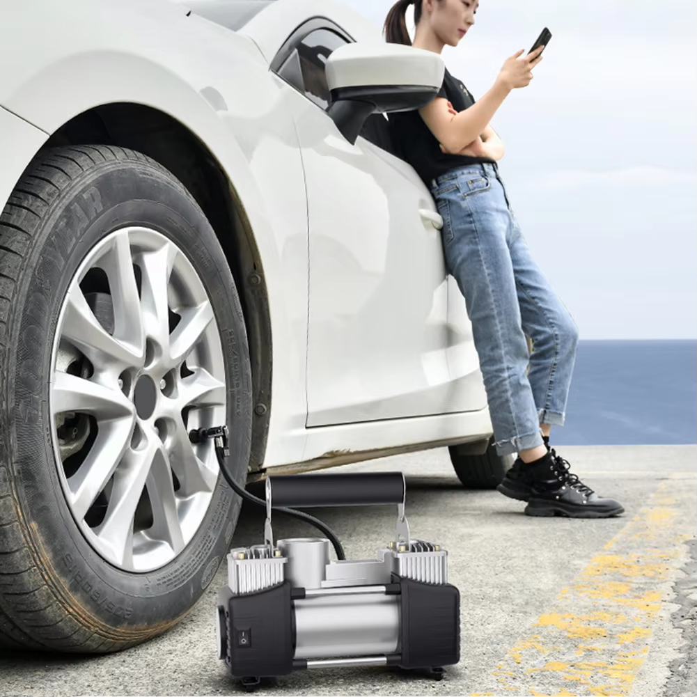 Digital Inflation Pump Double cylinder high-pressure tire inflation ...