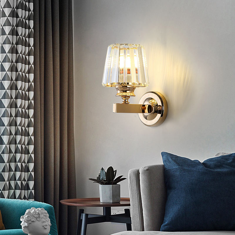 Wireless Rechargeable Wall Lamp, Cordless Crystal Sconce With RGB Bulb ...