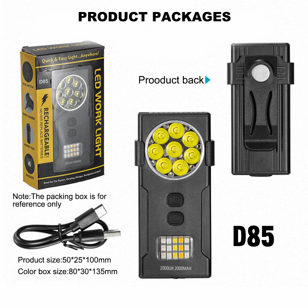 Asafee EDC LED Ultra Bright Outdoor Work Light XTE LED 1000LM Safe ...
