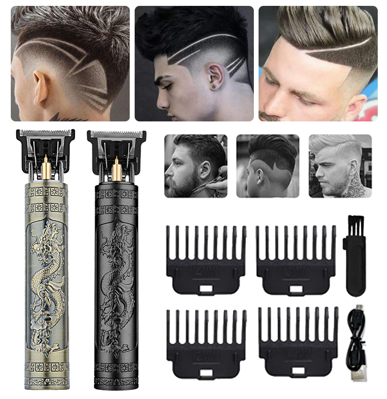 T T9 Men's Razor, Professional Hair Clipper T-Shaped Knife Trimmer ...