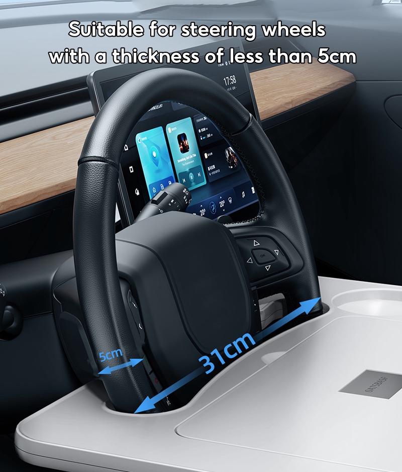 OATSBASF Car Steering Wheel Table Board Car Dining Table Laptop Stand ...