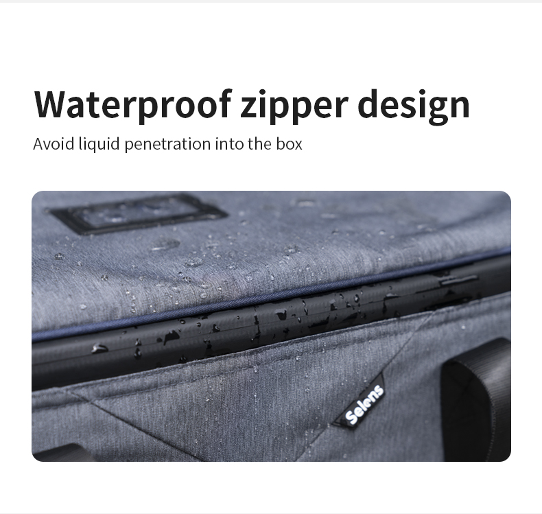 Selens Waterproof Zipper Store Bag Case Camera Bag Hard-sheel Liner ...
