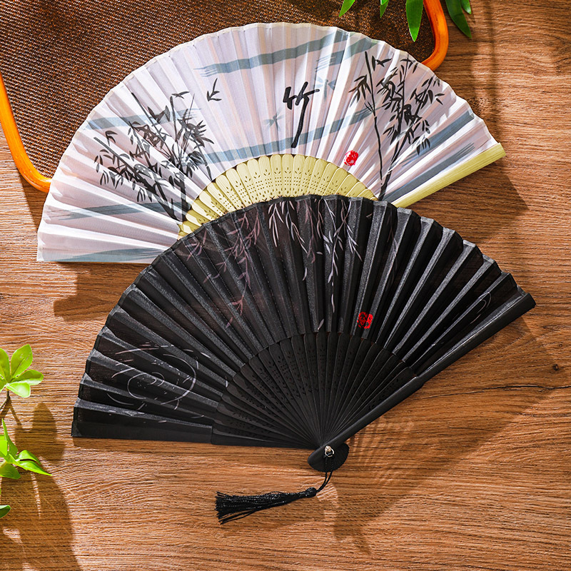 Ancient style Chinese folding fans for women in Hanfu, perfect for ...