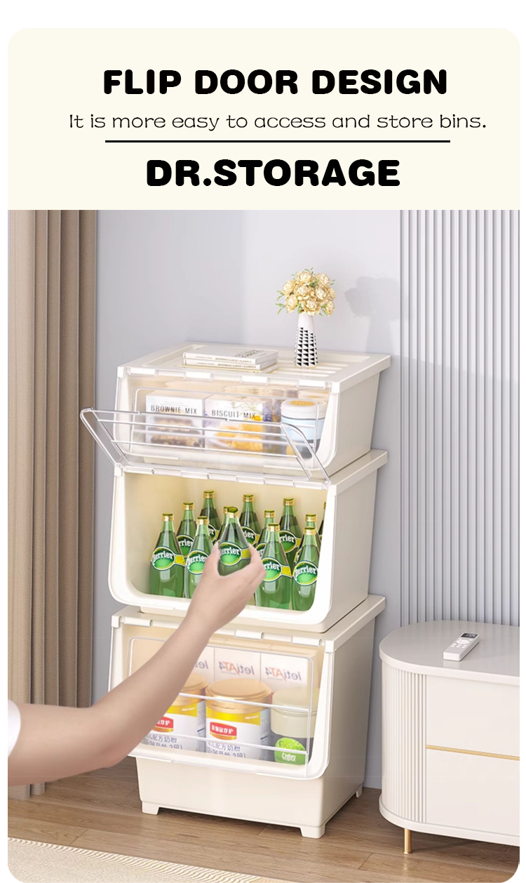 DR.STORAGE 28L/40L/60L Large Capacity Storage Box With Transparent Lid ...