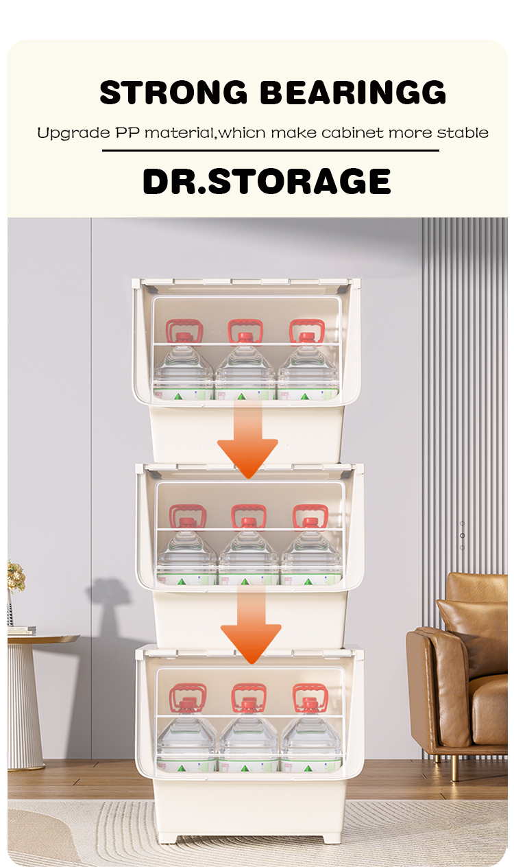 DR.STORAGE 28L/40L/60L Large Capacity Storage Box With Transparent Lid ...