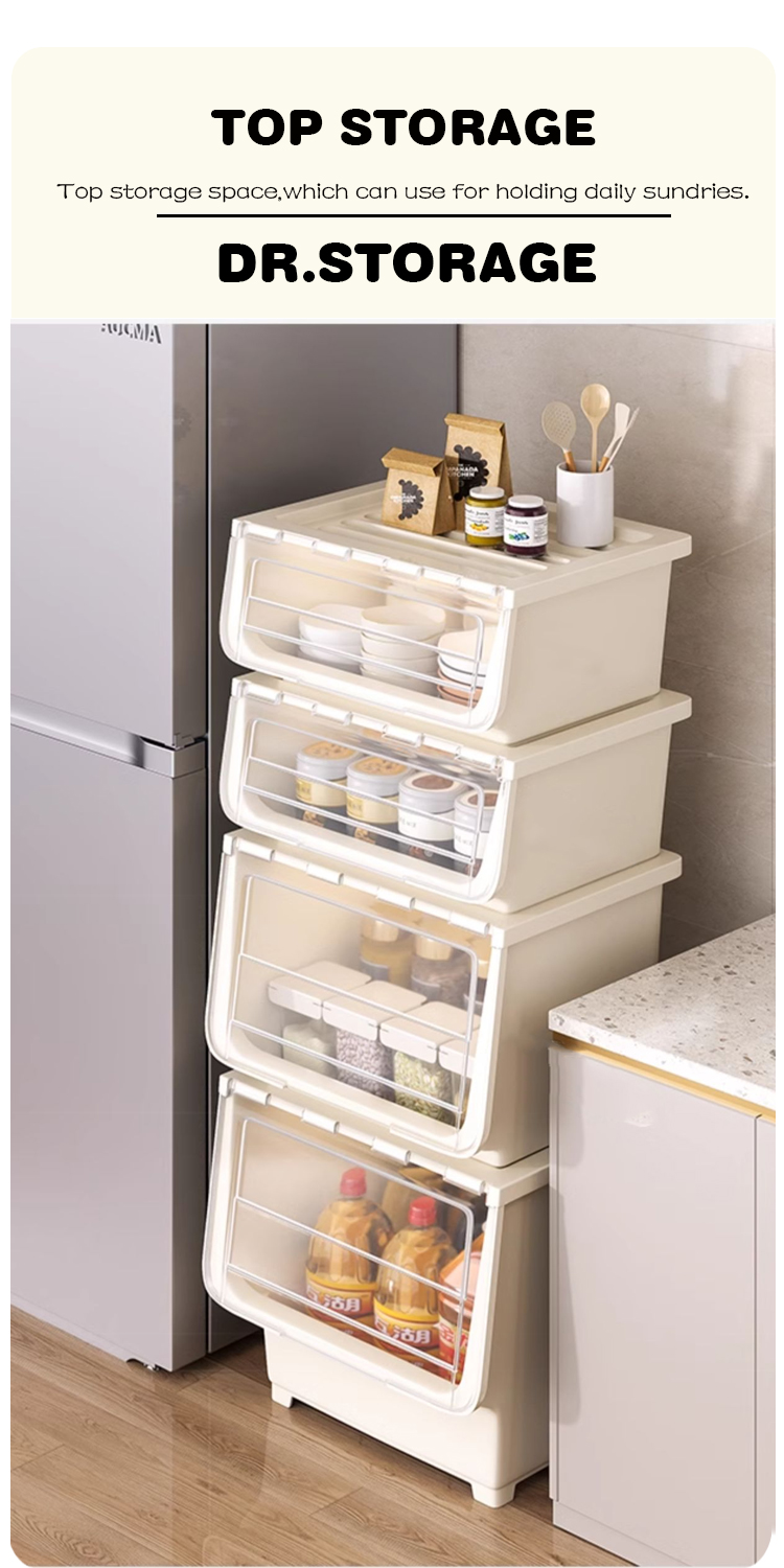 DR.STORAGE 28L/40L/60L Large Capacity Storage Box With Transparent Lid ...