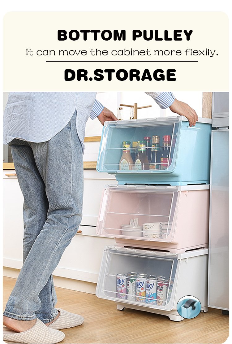 DR.STORAGE 28L/40L/60L Large Capacity Storage Box With Transparent Lid ...