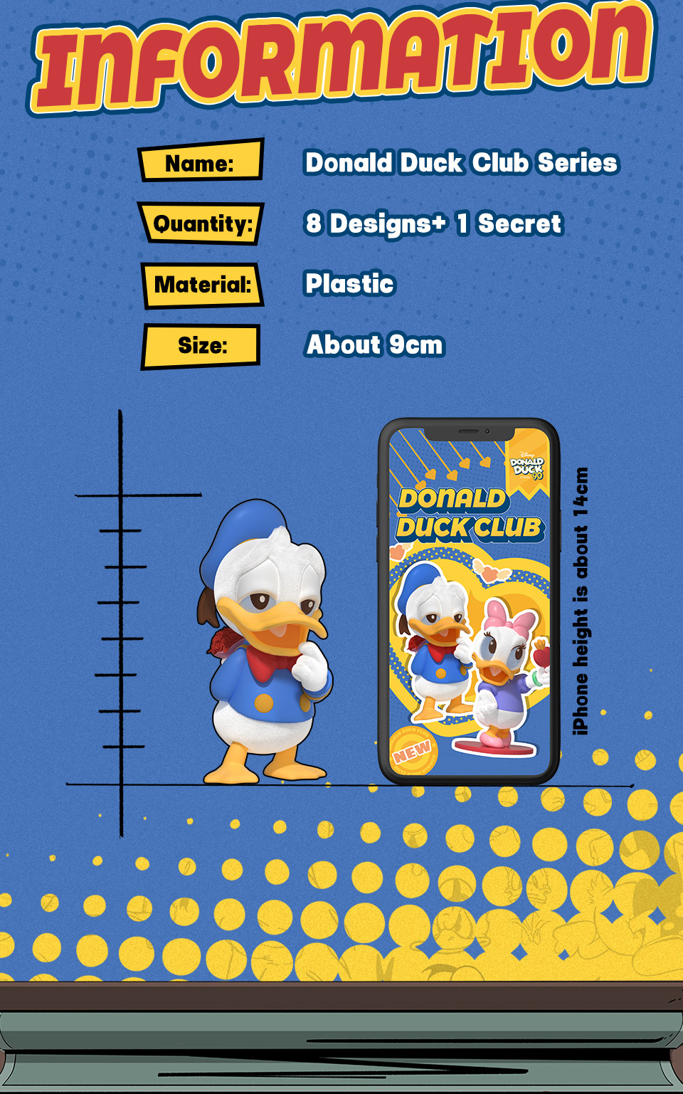 52TOYS Disney-Donald Duck Club Series Blind Box Figure Toy | Shopee ...